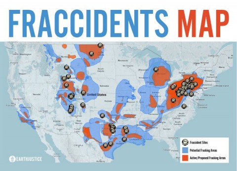 Fracking across the United States – Fraccidents Map – Eurochicago.com